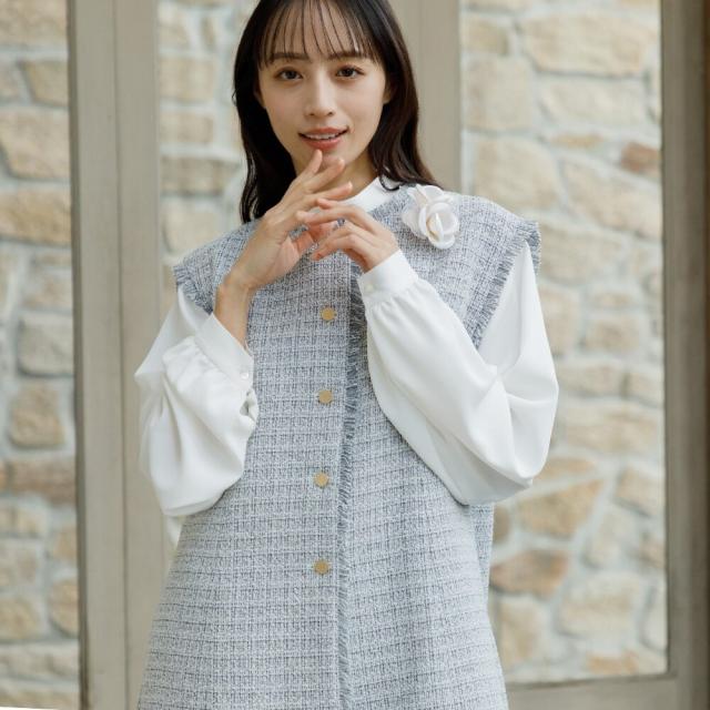 フォルムフォルマ（form forma）/単品ツイードジレ/セレモニー/卒業式/入学式/学校行事/七五三/お宮参り/オフィス