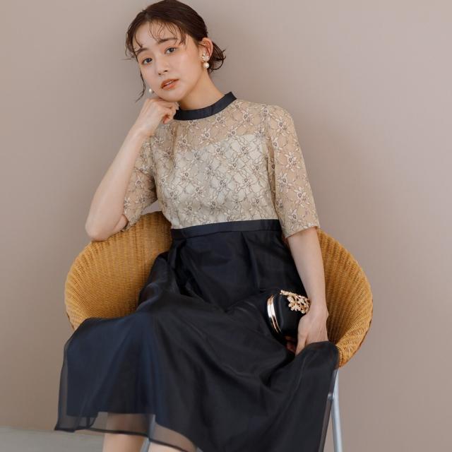 フォルムフォルマ（form forma）/【formformaオリジナル】フィット＆フレアードレス/結婚式/パーティ