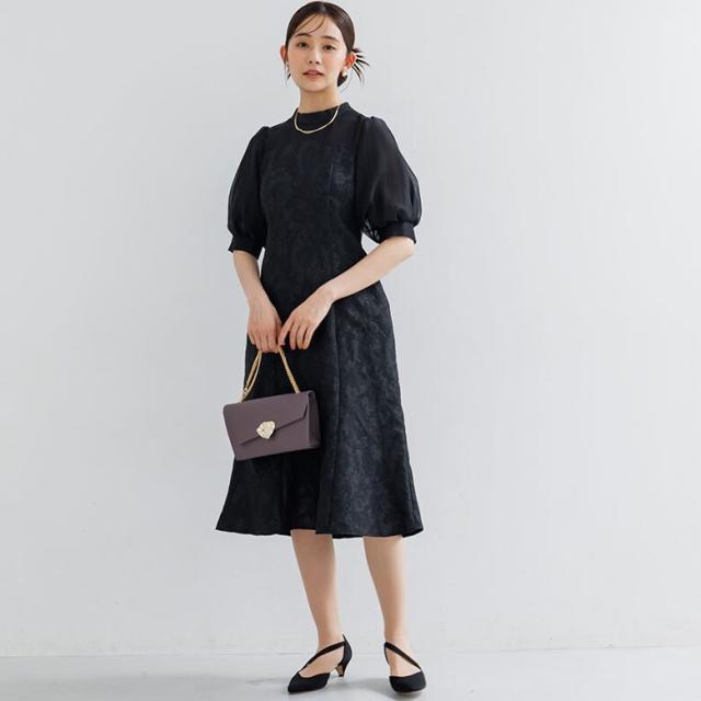 フォルムフォルマ（form forma）/【form formaオリジナル】ジャガードショートドレス/結婚式/パーティー/お呼ばれ