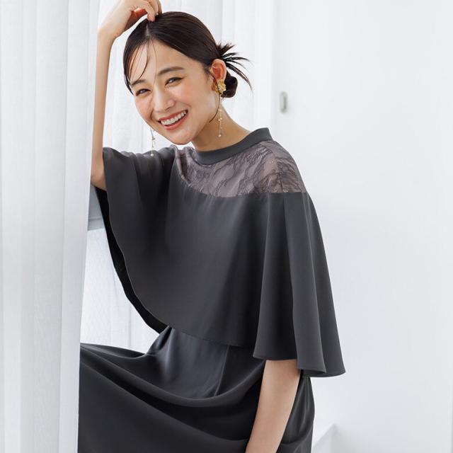 フォルムフォルマ（form forma）/【formformaオリジナル】スタッフ企画・ケープデザインドレス/結婚式/パーティー/お呼ばれ