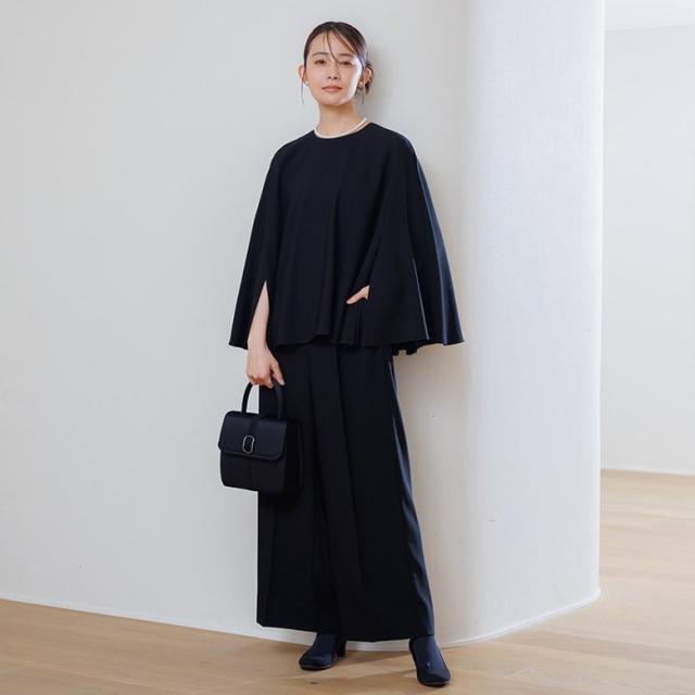 フォルムフォルマ（form forma）/【chaco】喪服・慶弔両用/ブラウス+パンツ ブラックフォーマル