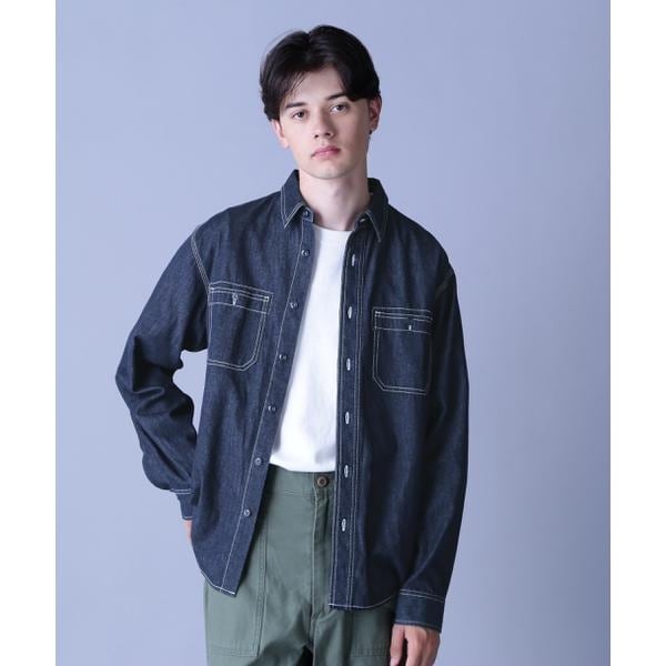 アヴィレックス（AVIREX）/BASIC LIGHT DENIM L／S SHIRT ／ ベーシック ライト デニム 長袖 シャツ