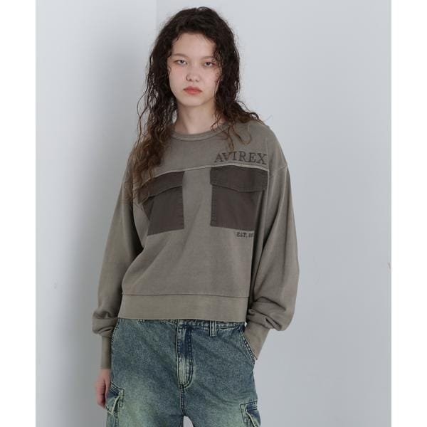 アヴィレックス（AVIREX）/DOUBLE POCKET SWEAT／ダブルポケットスウェット