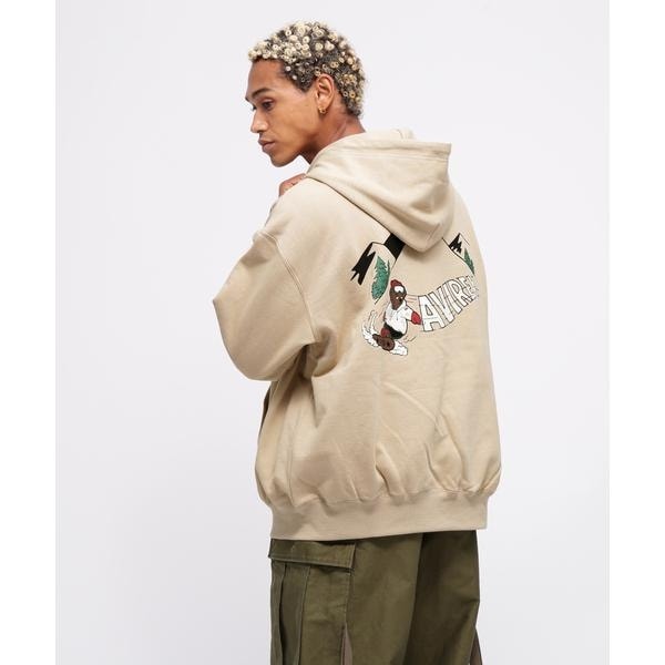 アヴィレックス（AVIREX）/《WEB限定》BEAR  BOARD HOODIE ／ ベア スノーボード フーディー