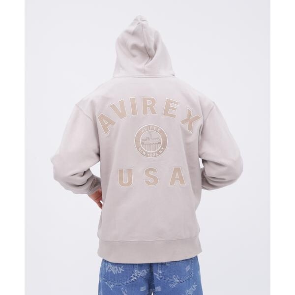 アヴィレックス（AVIREX）/VARSITY LOGO ZIP SWEAT PARKA NYC ／ ジップ スウェット パーカー