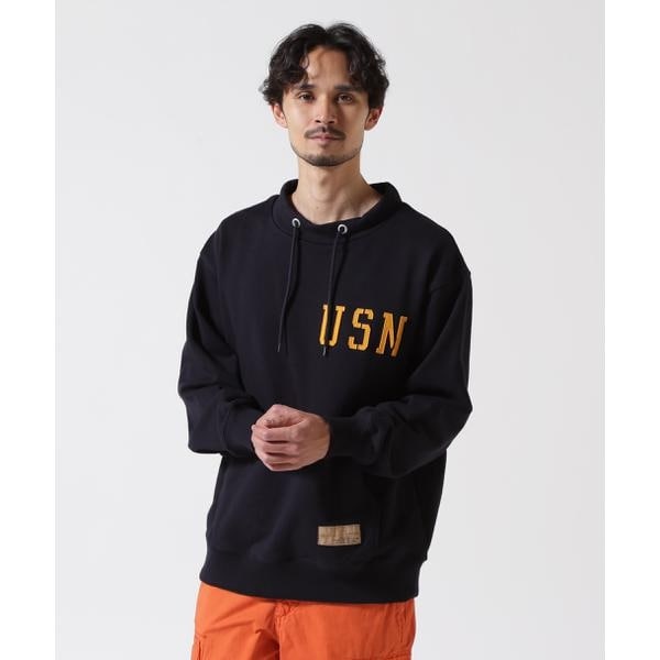 アヴィレックス（AVIREX）/《直営店限定》US．NAVY MOCK NECK SWEAT ／ モックネックスウェット ／ AVI