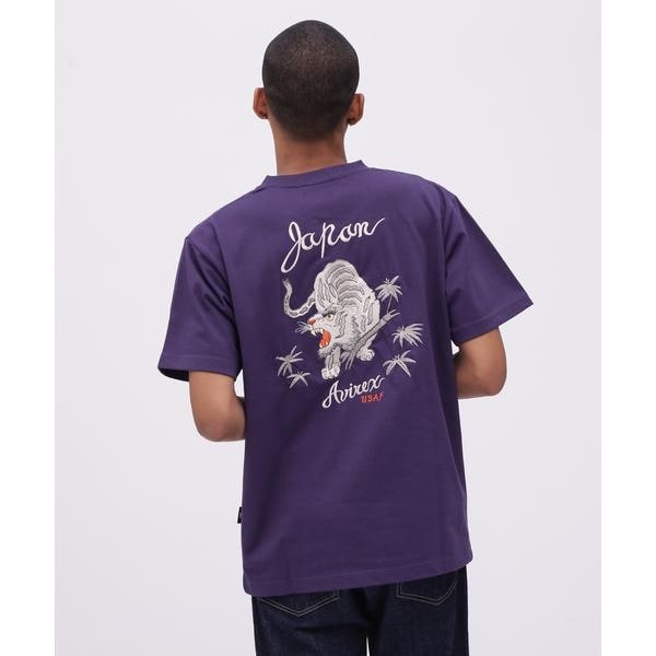 アヴィレックス（AVIREX）/SOUVENIR TIGER T−SHIRT ／ スーベニア タイガー 半袖Tシャツ ／ AVIRE
