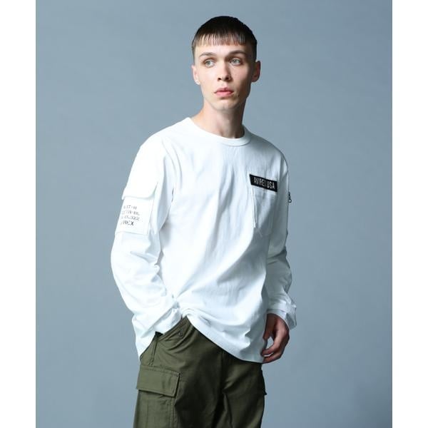 アヴィレックス（AVIREX）/FATIGUE CREW NECK L／S T−SHIRT ／ ファティーグ クルーネック 長袖 T