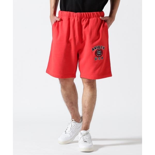 アヴィレックス（AVIREX）/《直営店限定》VARSITY LOGO SHORTS ／ バーシティ ロゴ ショーツ ／ AVIRE