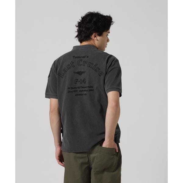 アヴィレックス（AVIREX）/FADE WASH LAST CRUISE EMB POLO SHIRT ／ フェイドウォッシ ラス