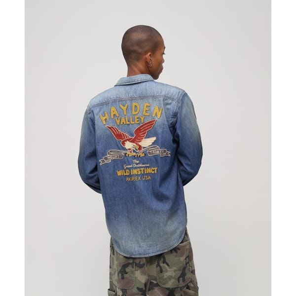 アヴィレックス（AVIREX）/EMB DENIM SHIRT ”HAYDEN VALLEY”