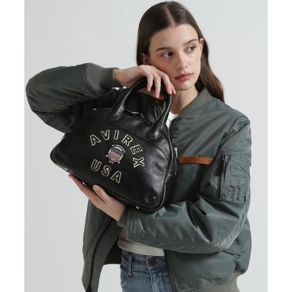 アヴィレックス（AVIREX）/《直営店限定》VARSITY LEATHER MINI−BOSTON BAG ／ AVX5625