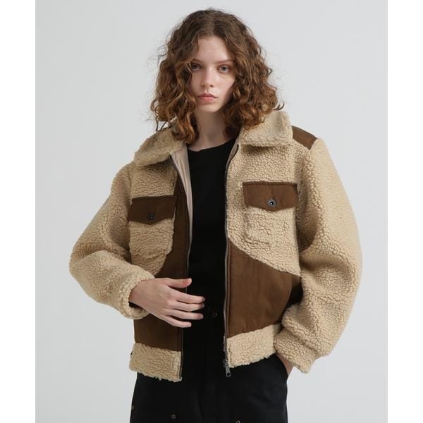 アヴィレックス（AVIREX）/《直営店限定》BOA COMBI JACKET／ボアコンビジャケット