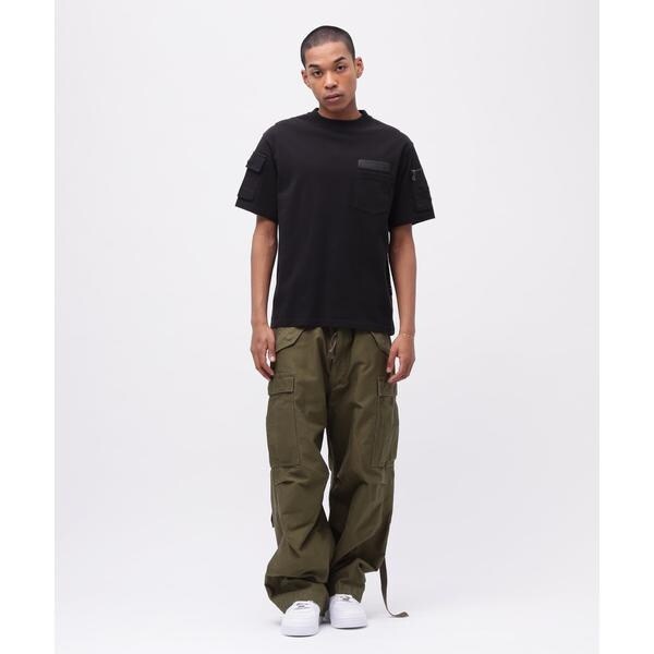 アヴィレックス（AVIREX）/《50th Anniversary》LEATHER PATCHED FATIGUE T−SHIRT