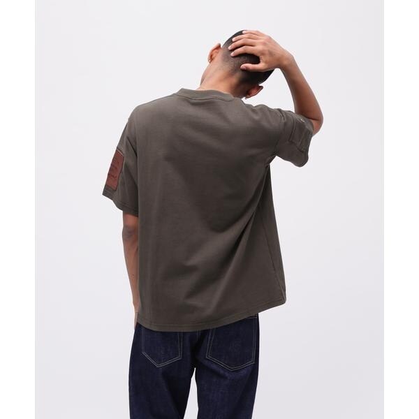 アヴィレックス（AVIREX）/《50th Anniversary》LEATHER PATCHED FATIGUE T−SHIRT