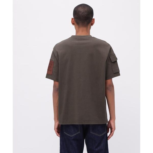 アヴィレックス（AVIREX）/《50th Anniversary》LEATHER PATCHED FATIGUE T−SHIRT