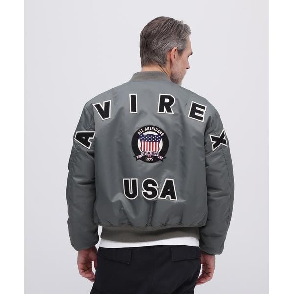 アヴィレックス（AVIREX）/《50th Anniversary》MA−1 SIGNATURE BIG LOGO ／ MA−1 シ