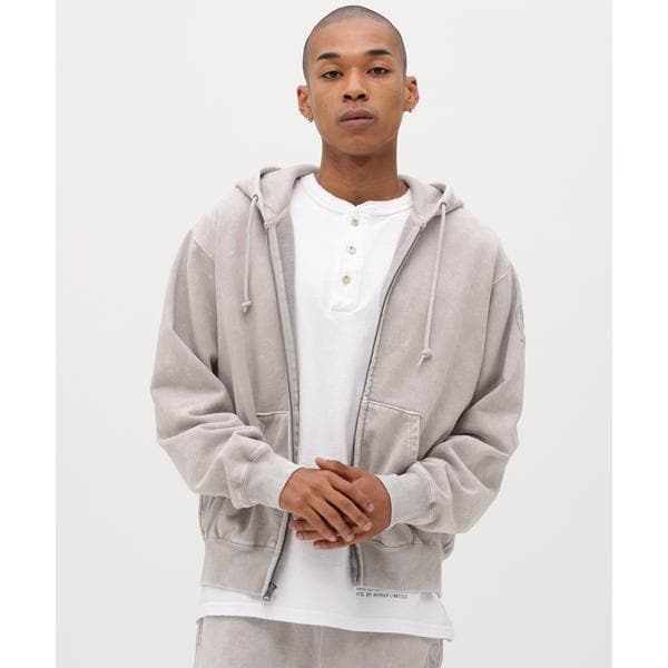 アヴィレックス（AVIREX）/ACID WASH ZIP UP HOODIE