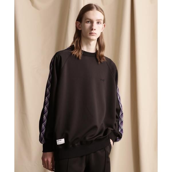 ショット（Schott）/TAPING JERSEY CREW SWEAT／テーピング ジャージ クルースウェット