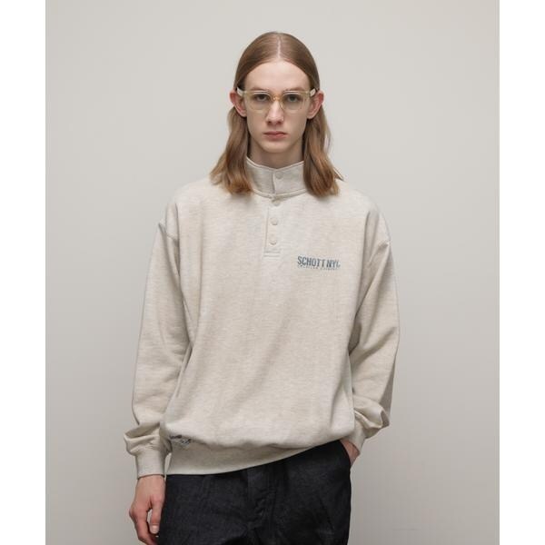 ショット（Schott）/直営限定／FADE SNAP SWEAT／フェード スナップ スウェット