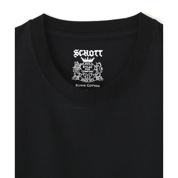 ショット（Schott）/直営限定／SUVIN COTTON T−SHIRT／スヴィン