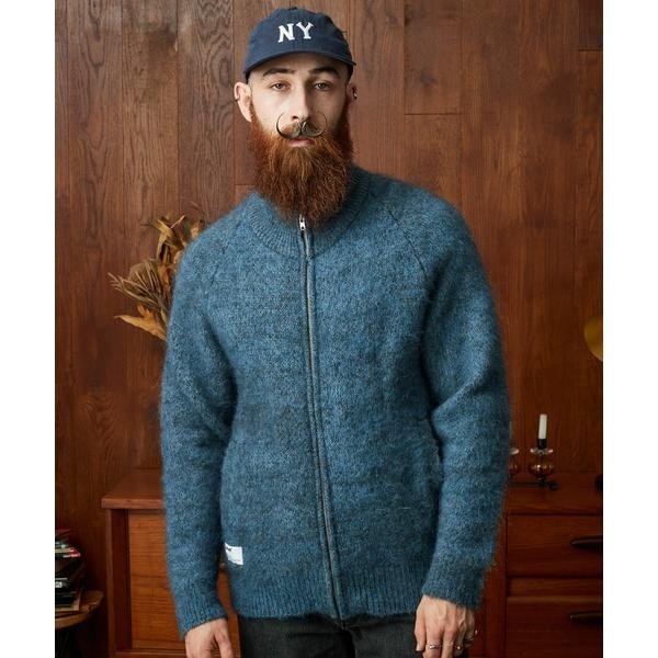 ショット（Schott）/MOHAIR DS KNIT／モヘアドライバーズニット