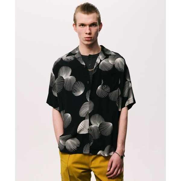 ショット（Schott）/×PJ／×パイナップルジュース／RAYON SHIRT SHELL／レーヨンシャツ シェル