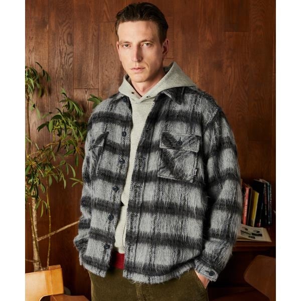 ショット（Schott）/SHAGGY PLAID SHIRT／シャギー プレイドシャツ