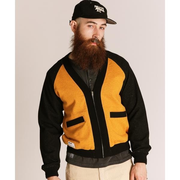 ショット（Schott）/2TONE SWEAT CARDIGAN／2トーン スウェット カーディガン