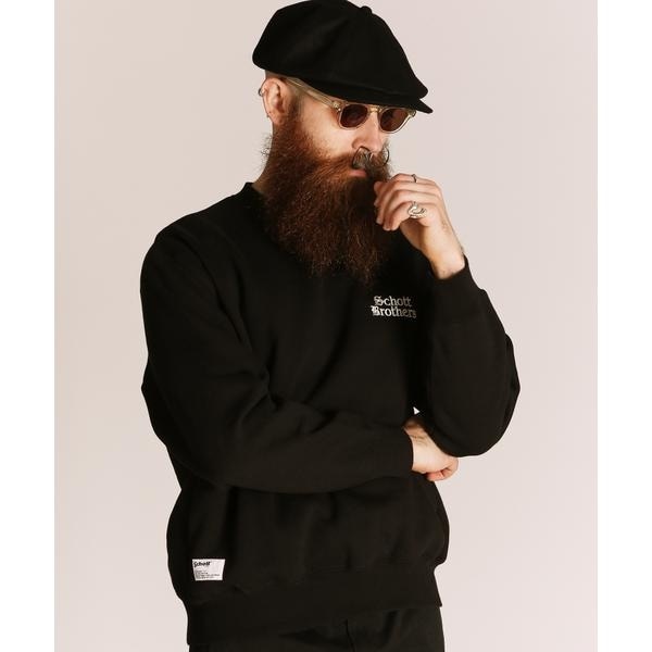 【NEW】ショット（Schott）/B．S． CREW SWEAT／ブラックシープ クルーネック スウェット