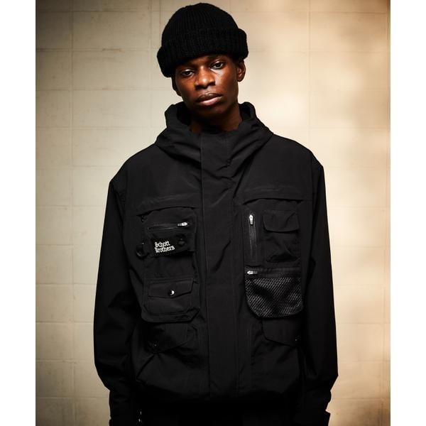 ショット（Schott）/B．S． HOODED JKT／ブラックシープ シェル ジャケット