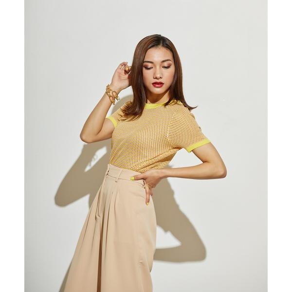 エルエイチピー（LHP）/courage／クラージュ／総柄ジャガード半袖ニットソーの通販はau PAY マーケット - Brand Square by OIOI （ブランドスクエアbyマルイ ...