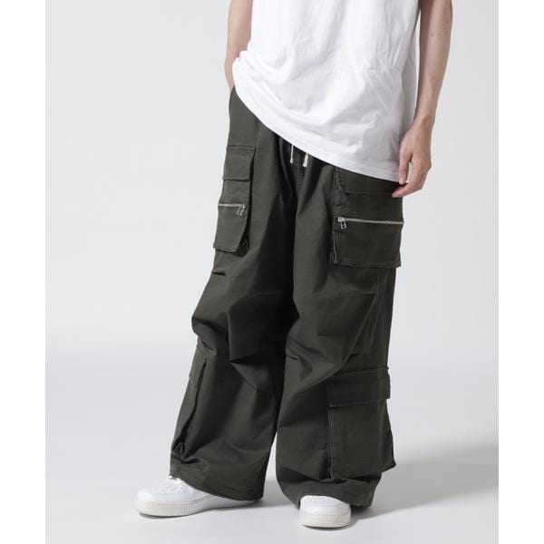 エルエイチピー（LHP）/DankeSchon／ダンケシェーン／STRETCH TWILL ZIP W−POCKET WIDE