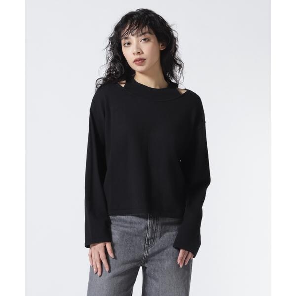 エルエイチピー（LHP）/MANOF／マノフ／NECK LAYERED KNIT TOPS