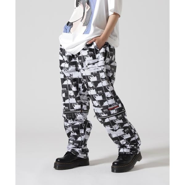 エルエイチピー（LHP）/overprint／オーバープリント／FACE KNEE ZIP PANTS