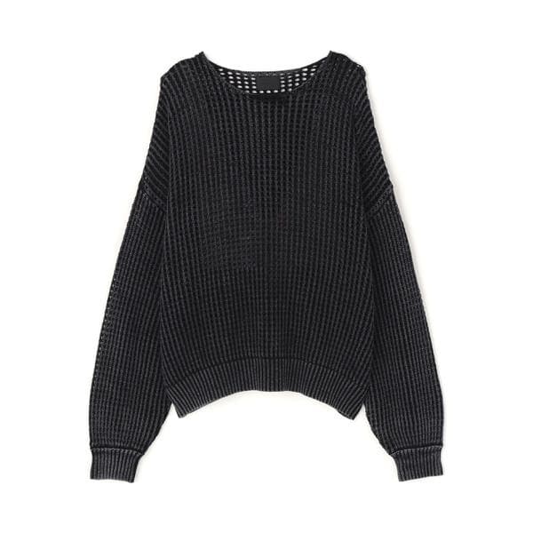 エルエイチピー（LHP）/DankeSchon／ダンケシェーン／CHEMICAL MESH KNIT CREWNECK