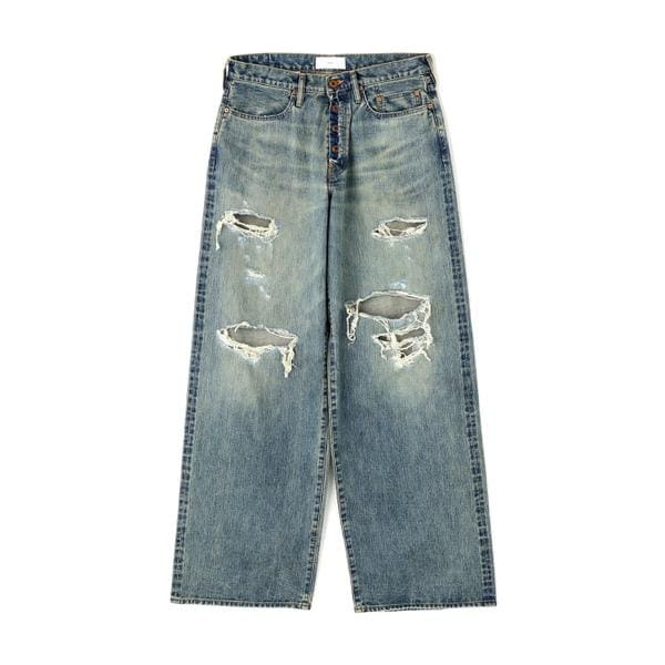 エルエイチピー（LHP）/SUGARHILL／シュガーヒル／DAMAGED MODERN DENIM PANTS WIDE C