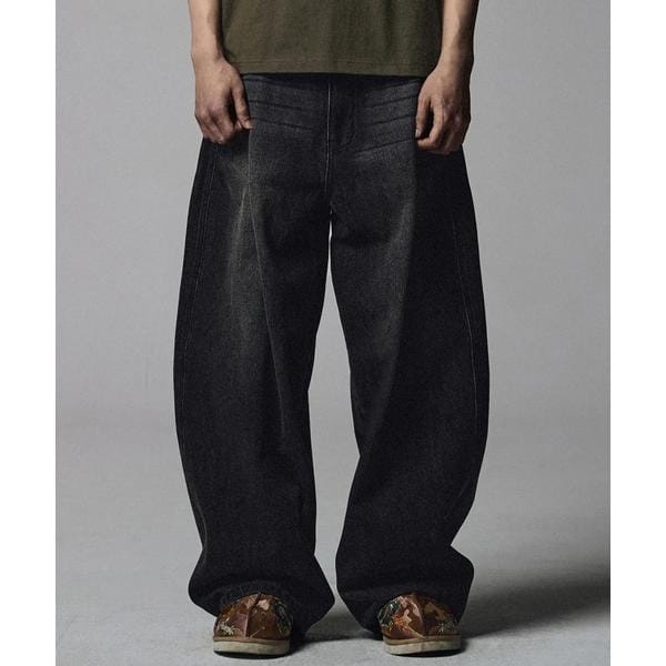 エルエイチピー（LHP）/NOT4NERD／ノットフォーナード／LINEN CURVED WIDE PANTS