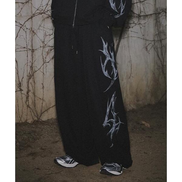 エルエイチピー（LHP）/NOT4NERD／ノットフォーナード／DAGGER TRIBAL LOGO SWEAT PANTS