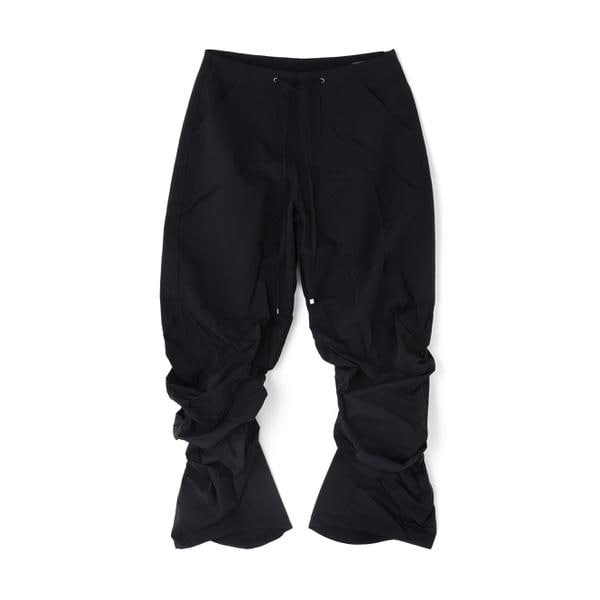 エルエイチピー（LHP）/NACHE／ナチェ／PINTUCK NYLON PANTS BLACK