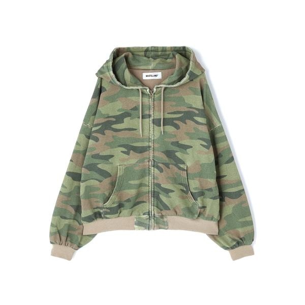 エルエイチピー（LHP）/WHITELAND／ホワイトランド／ZIP UP CAMO HOODIE