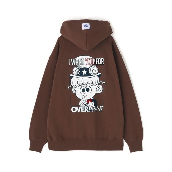 エルエイチピー（LHP）/overprint／オーバープリント／UNCLE SAM HOODIE