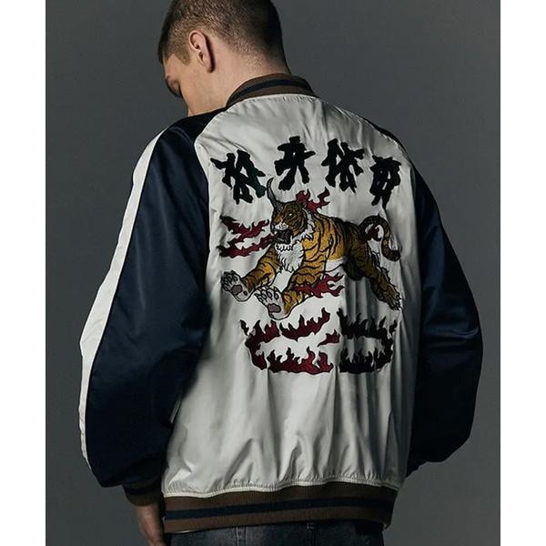 エルエイチピー（LHP）/NOT4NERD／ノットフォーナード／HORNED TIGER SATIN SOUVENIR JAC