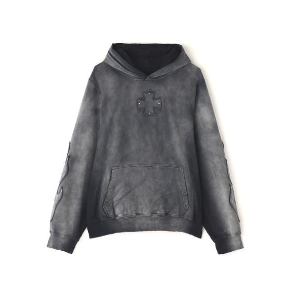エルエイチピー（LHP）/DankeSchon／ダンケシェーン／SPRAY PIGMENT SWEAT HOODIE IRON