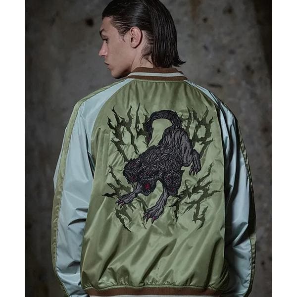 エルエイチピー（LHP）/NOT4NERD／ノットフォーナード／CERBERUS SATIN SOUVENIR JACKET