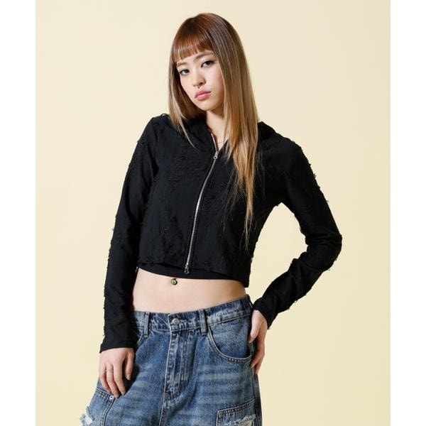 【NEW】エルエイチピー（LHP）/SIS／エスアイエス／Damage Hoodie