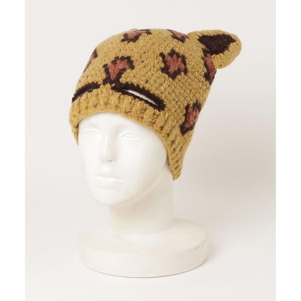 ビーバー（BEAVER）/MacMahon Knitting Mills　Knit Beanie−Leopard
