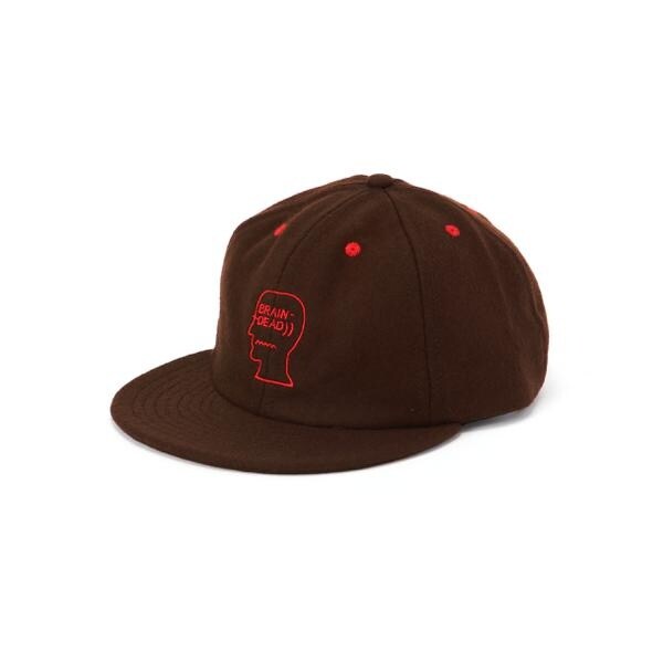 ビーバー（BEAVER）/BRAIN DEAD／ブレインデッド　FLANNEL LOGOHEAD 6PANEL HAT