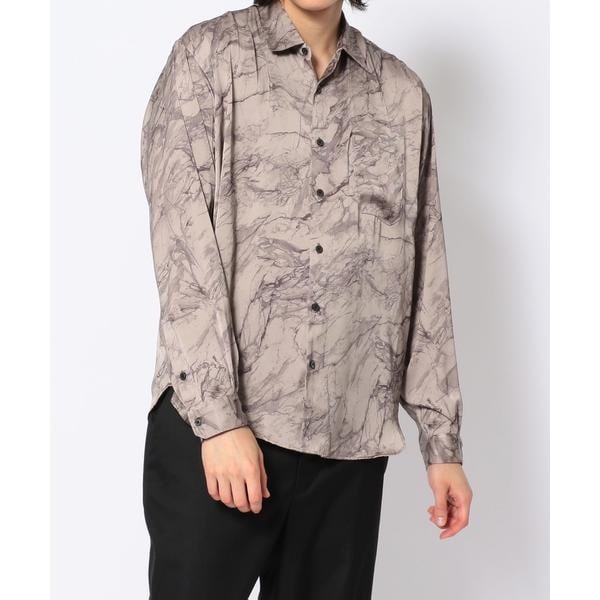 ビーセカンド/LUSOR（ルーソル）75サテン大理石シャツ