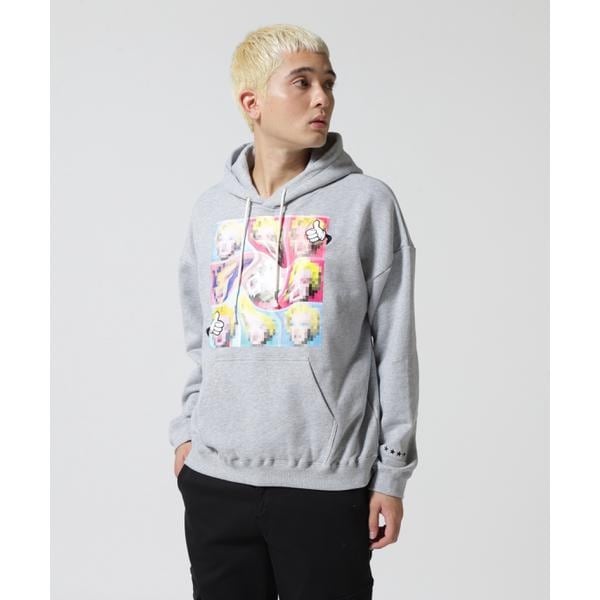 ビーセカンド（B’2nd）/qwerty (クワーティ)PIXEL ART PARKA ピクセルアートパーカー